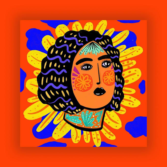 Create a digital illustration in freehand digital art style by Duygukoc ...