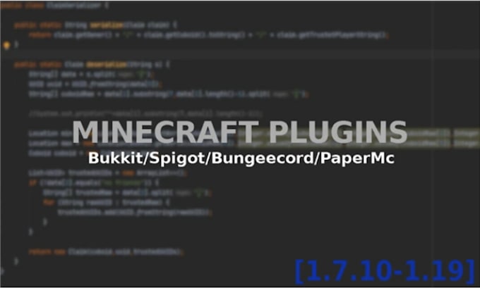 Code a high quality minecraft plugin for your server by Paiscc | Fiverr