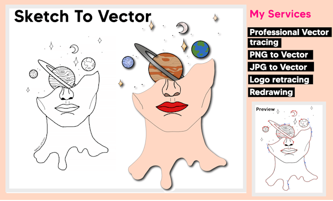 Vectorize, redraw, trace logo or image in just three hours by Mishalkgraphics | Fiverr