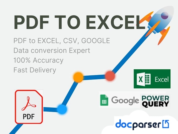 Convert pdf to excel, csv, google sheets, docparser, mailparser, nanonets, ai by Jdescobar72 ...