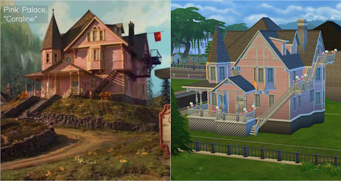 Recreate an irl building in sims 4 by Cherylhtchu | Fiverr