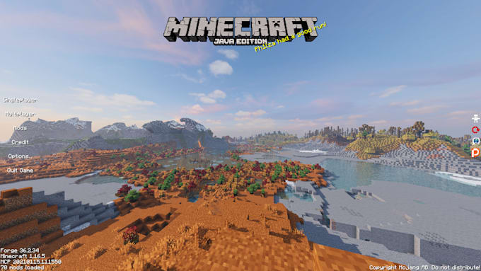 Create a minecraft modpack for any version with custom main menu by ...