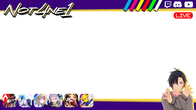 Design a stream overlay for your mobile streams on turnip by Not4ne1 ...