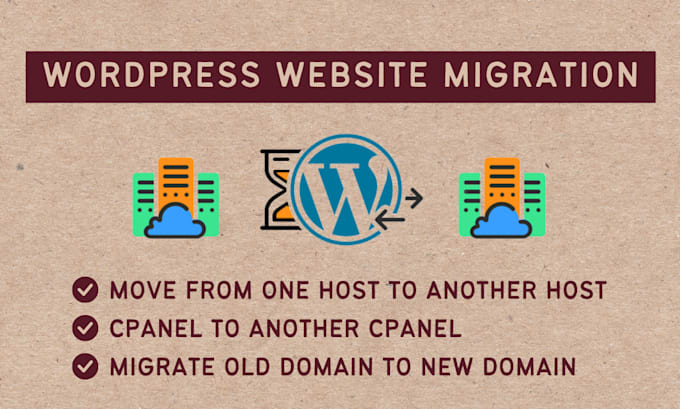 Transfer wordpress, migrate wordpress website to new hosting or domain by Amina_codes | Fiverr