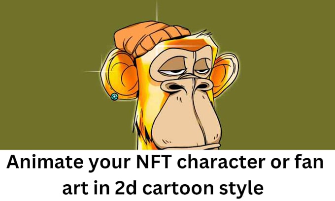 Animate your nft character or fan art in 2d cartoon style by Ahlambdj ...