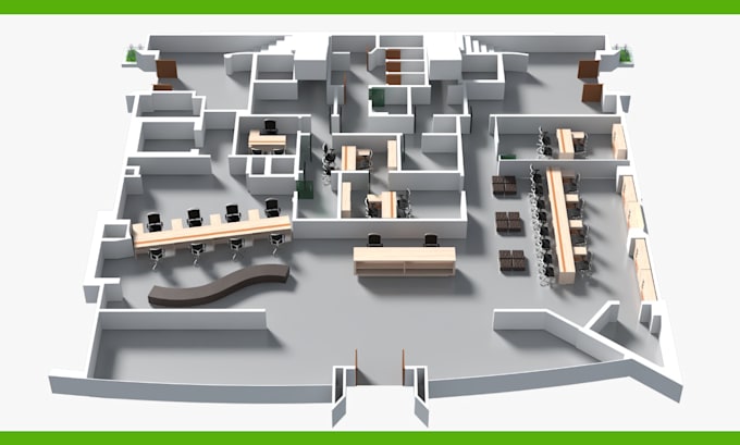 Do create 3d floor plans elevation by Husainfakhri | Fiverr