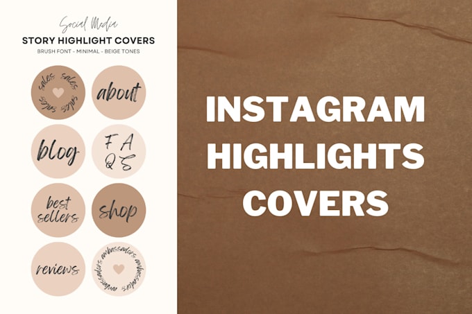 Design custom instagram highlight covers and create instagram story ...