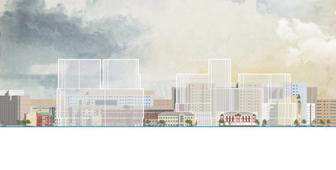 Design architectural rendering in photoshop collage style by ...