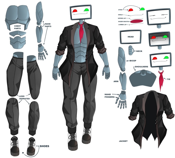 Design Live2d Model For Vtuber Live2d Model Vrchat Rigging Animate Live2d By Christjotter