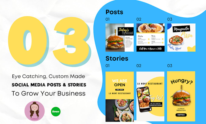 Create social media posts and a template for you by Juliananagy | Fiverr