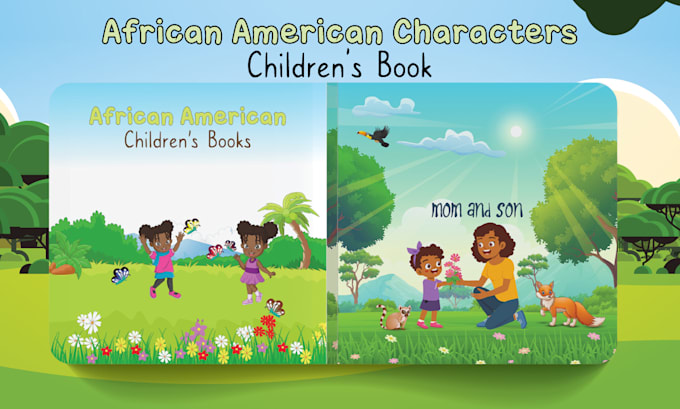 Draw cute african american children book illustrations by Kidsbookuzzal ...