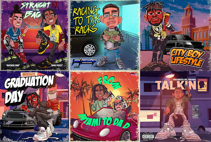 Ilustrar la portada del álbum de dibujos animados de drogas, la portada ...