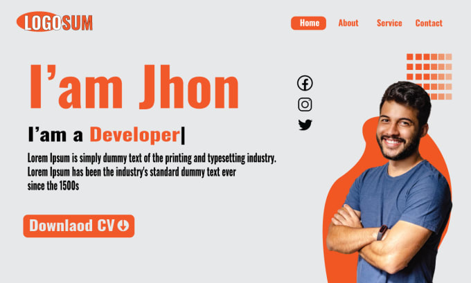 Build a modern personal portfolio website by Oxe_mueen | Fiverr