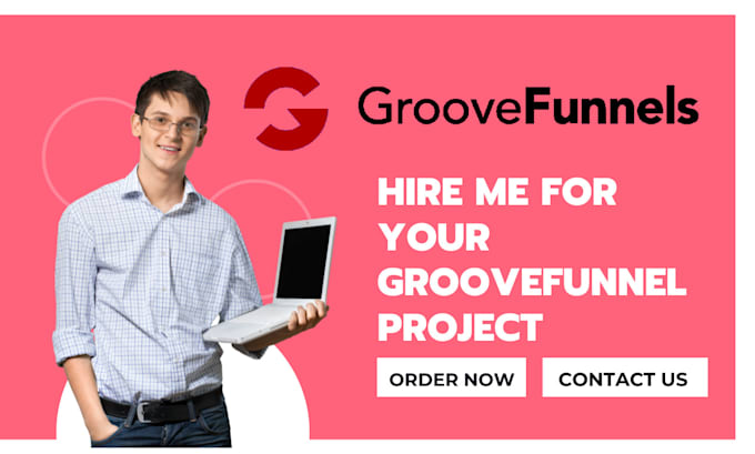 Design groove funnel website,landing page, do groovemail, groovekart ...