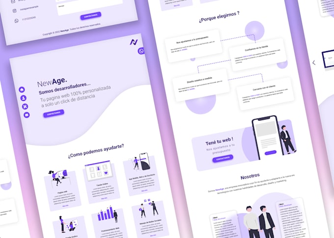 Create your web page customized by Newage_devs | Fiverr