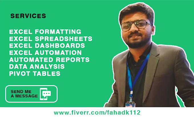 Do ms excel dashboard, excel formulas, macros vba by Fahadk112 | Fiverr