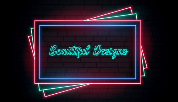 Make a stylish 3d neon logo design in 24 hours by Usamarehman803 | Fiverr