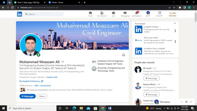 Optimize your linkedin profile for particular job by Saad_engg | Fiverr
