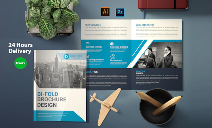 Design a company profile, bifold, trifold, brochure, poster or leaflet ...