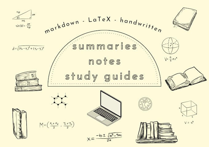 Write summaries, easy notes and study guides by Nella_b | Fiverr