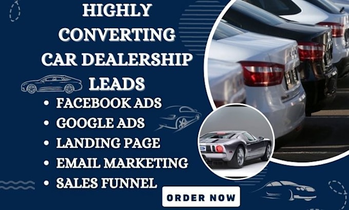 Design highly converting car dealership leads car rental landing page ...