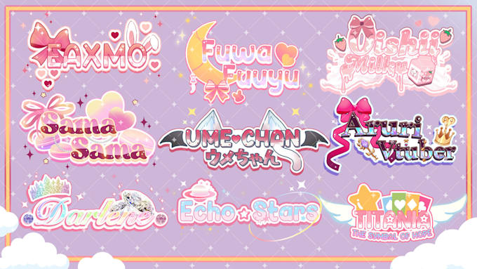 Logo design for vtuber and steamer by Haruthaikunngam | Fiverr