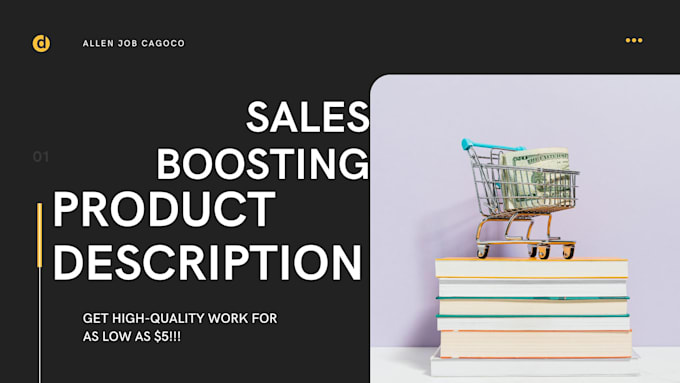 Create effective descriptions for your services and products by Twigwithglasses | Fiverr