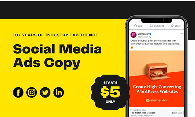 Write social media ad copy for facebook and instagram by Isorcerer | Fiverr