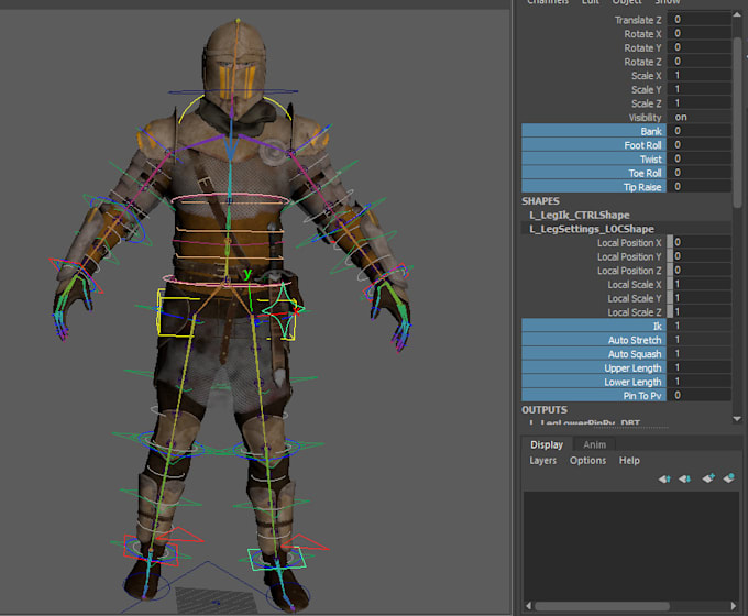 Rigging rigger 3drigger ik fk blendshape corrective by Marfia20 | Fiverr
