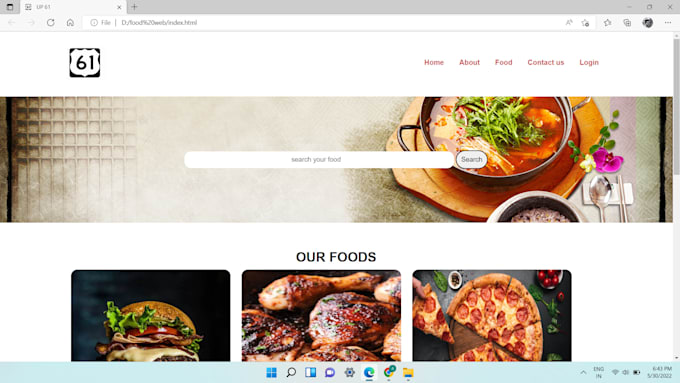 Be your front end designer html , css , bootstrap by Adii9191 | Fiverr