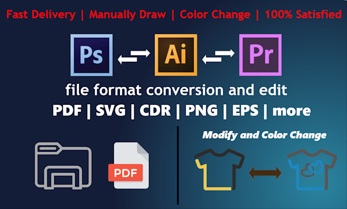 Convert, change files images vector pdf png svg any format by Ngrnop ...