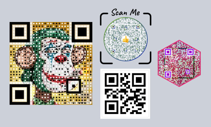 Create professional qr code with your logo by Mimtabassum | Fiverr