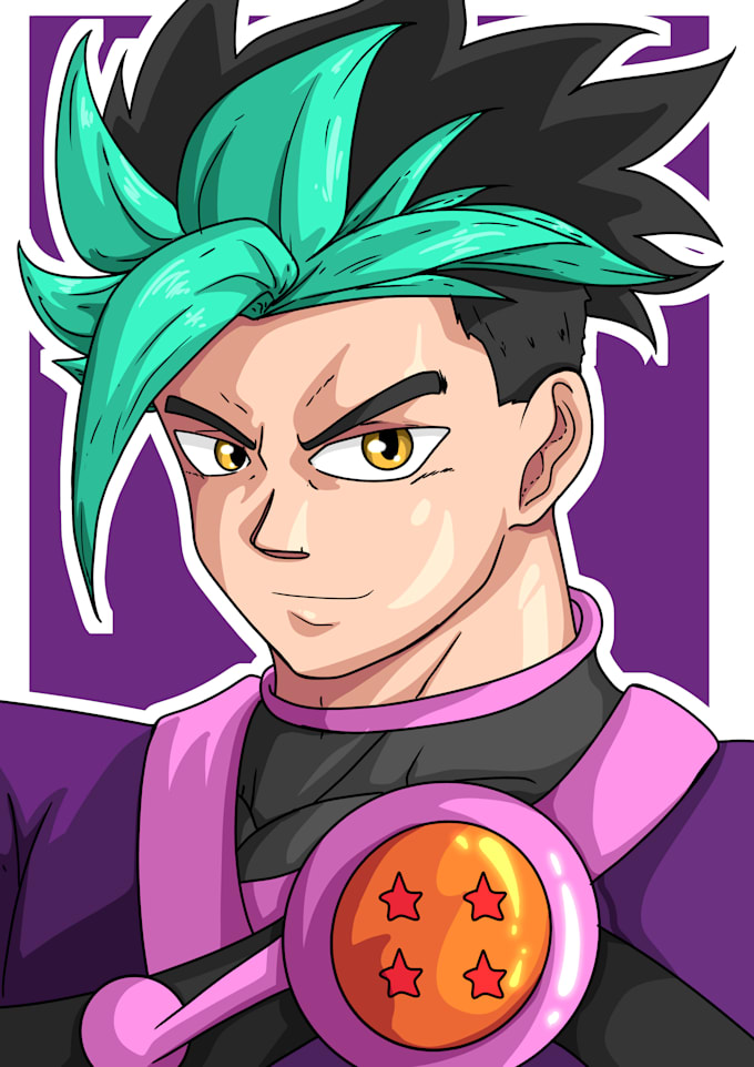 Draw your dragon ball oc, or any db character by Damytatsu | Fiverr