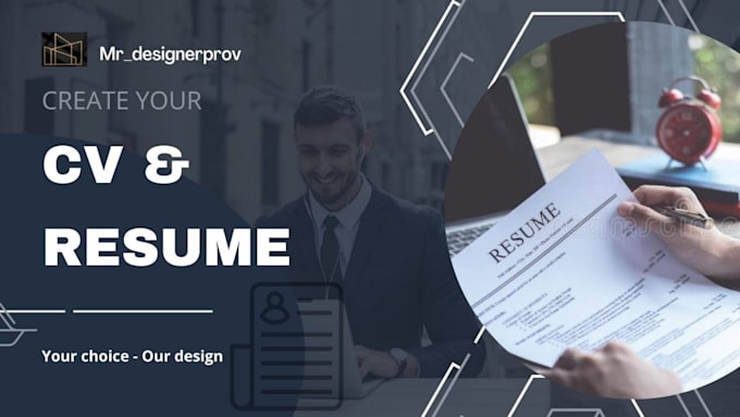 Create professional cv, resume writing by Mr_designerprov | Fiverr