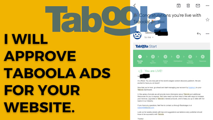 Approve taboola ads for your website and integrate the ads by ...