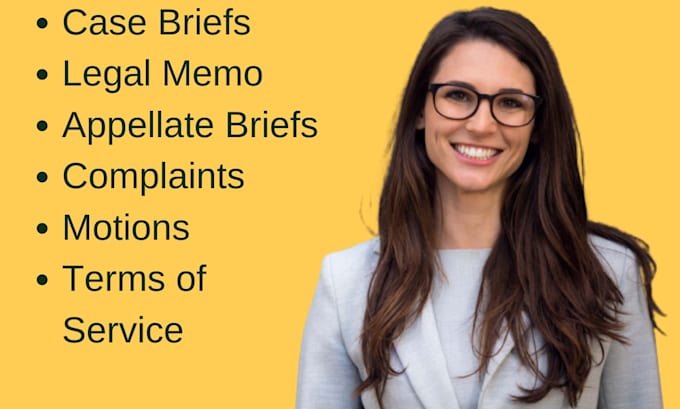 Handle case briefs and appellate briefs by Michellegray237 | Fiverr