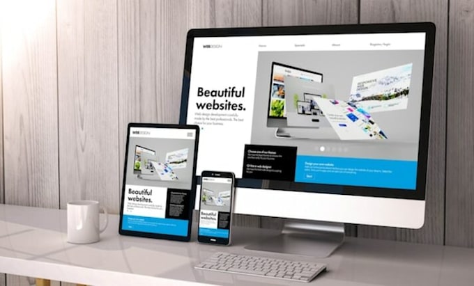 Design website using html, css, javascript, and bootstrap by ...