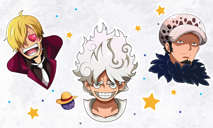 Design anime stickers for you by Zakhariikoval | Fiverr