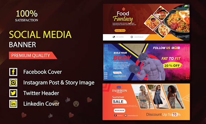 Design facebook cover image, ads and other social media banner by ...