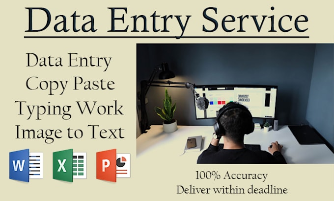Do data entry, copy paste, typing work by Rasindu_02 | Fiverr