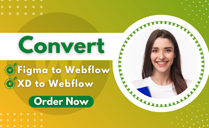 Convert figma to webflow, xd to webflow website by Shopify_manir | Fiverr