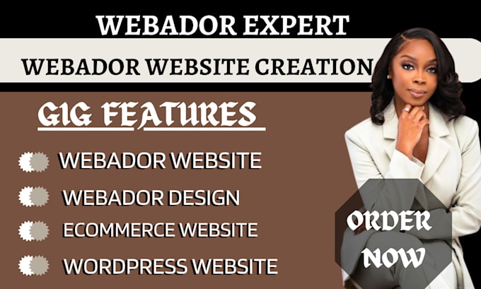 Build webador website, wordpress website, webador ecommerce website by ...