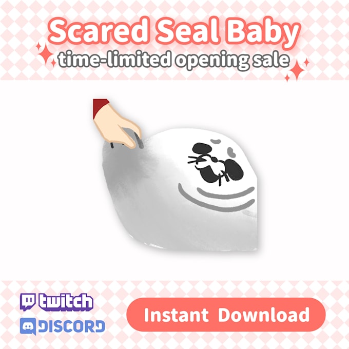 Send cute premade seal baby emotes for twitch, discord by Lingochou ...