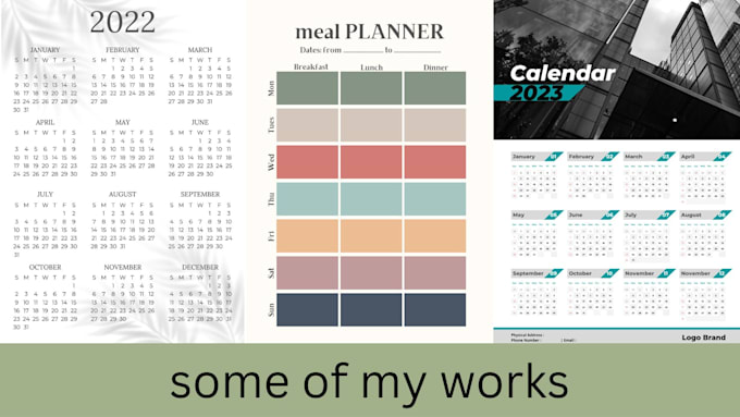 Design a custom planner, calendar, or flyer by Patrick_john28 | Fiverr
