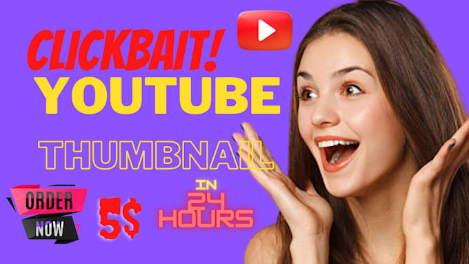 Create amazing clickbait youtube thumbnail in 3 hours by Designerfaheem1 | Fiverr