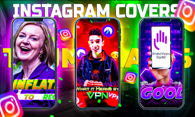 Create professional instagram thumbnails or covers for reels by ...