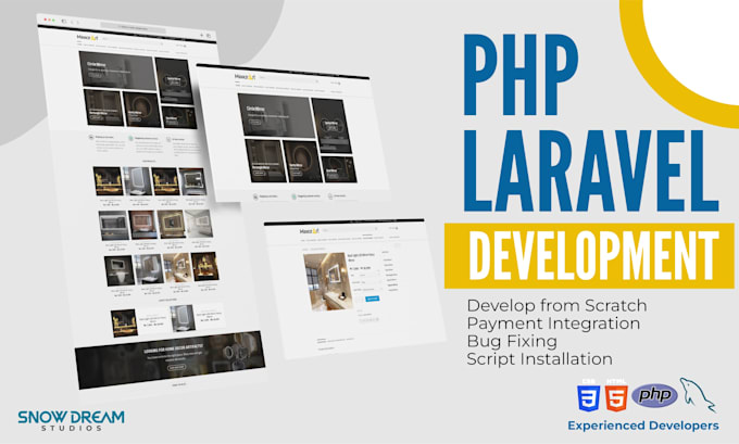 Develop php laravel custom website and admin dashboard by Snow_dream1 ... Develop php laravel custom website and admin dashboard by Snow_dream1 ...