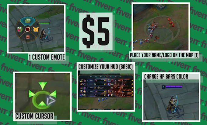 Create custom assets for league of legends by Totkscustomshop | Fiverr