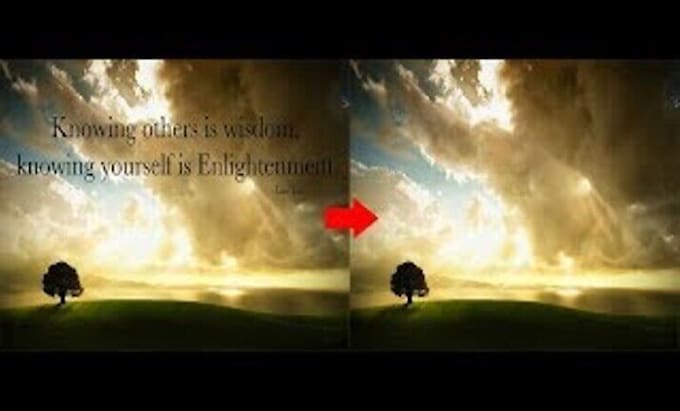 Can remove unwanted text from image by Sfrsknt | Fiverr