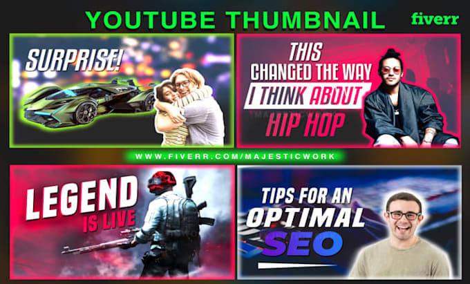 Design impressive and stylish thumbnails in just 45 min by Smaheer | Fiverr